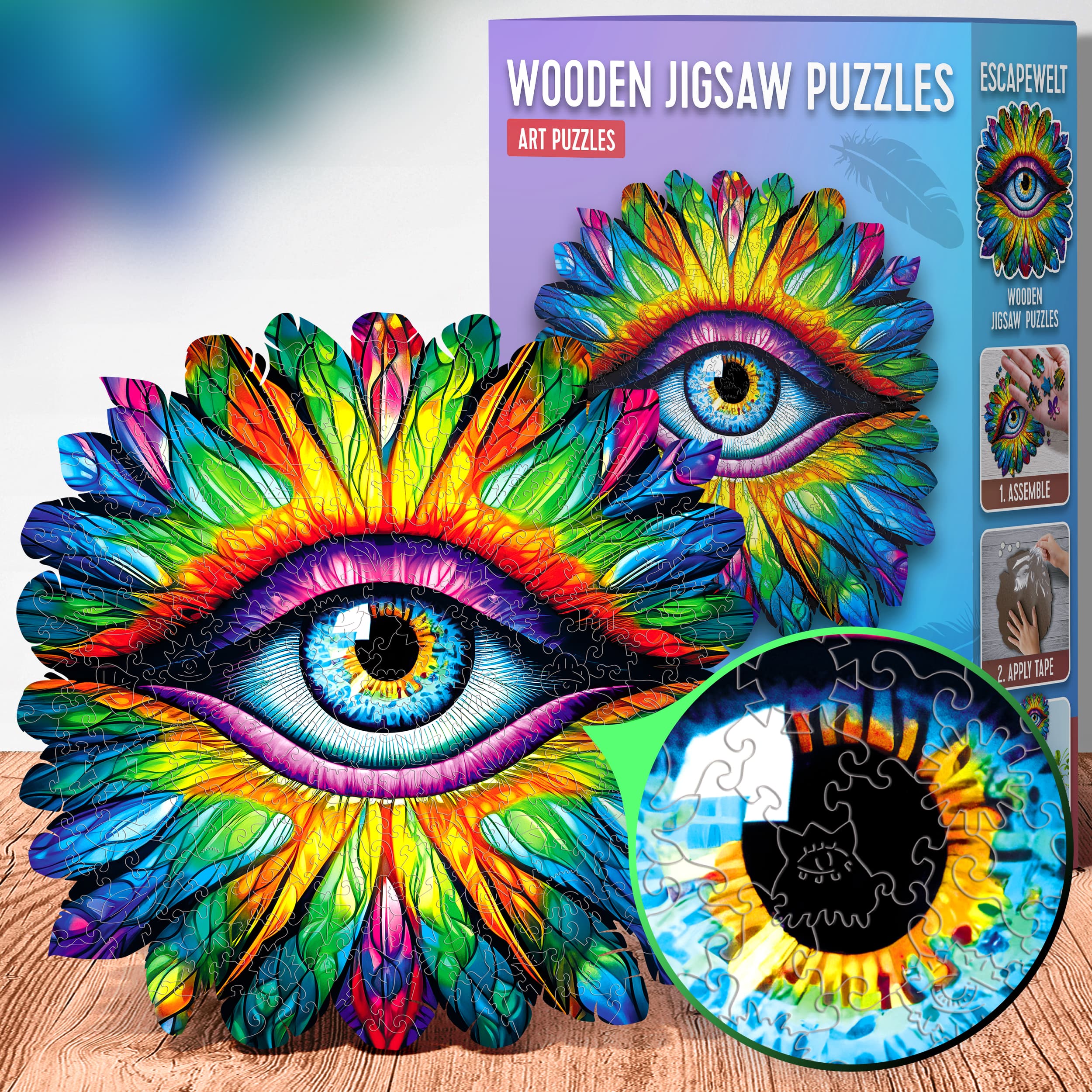Kaufe Eye puzzle 200 pieces - 34,90€. Beste Holz- und Escape-Puzzles ...